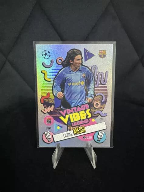MATCH ATTAX LIONEL Messi Vintage Vibes Legend 2024 2025 Barcelona 420