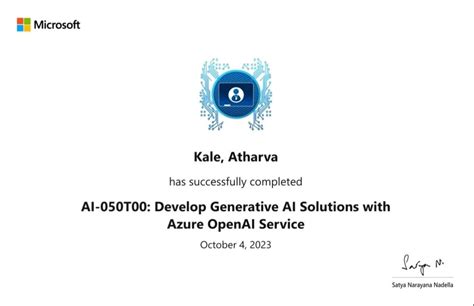 Atharva Kale On Linkedin Ai 050t00 Develop Generative Ai Solutions