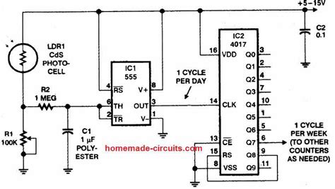 Week Day Programmable Timer Circuit Homemade Circuit Projects