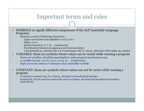 Assembler Directives And Basic Steps Alp Of 8086 Ppt