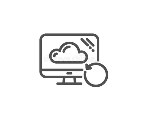 data cloud icon backup restore sign stock illustrations 455 data