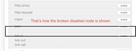 Problems With Some Nodes After Disabling Them From The Pallet Manager General Node Red Forum