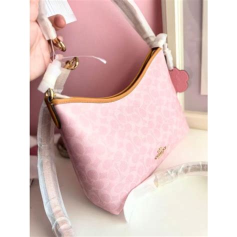 Coach Laurel Shoulder Bag In Powder Pink Style Depop