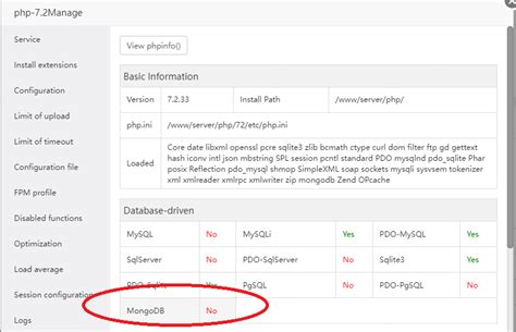 mongo db aapanel free hosting control panel one click lamp lemp