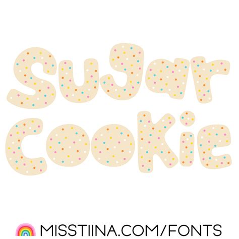Mtf Sugar Cookie Svg Color Alphabet Font • Miss Tiina Fonts