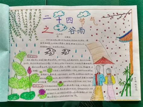 节气手抄报二十四节气手抄报 随意云