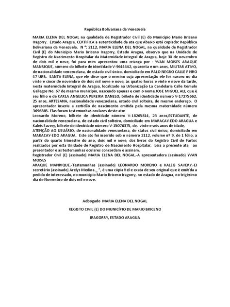 Traducc Partid Nac Aylem Download Grátis Pdf Venezuela Governo
