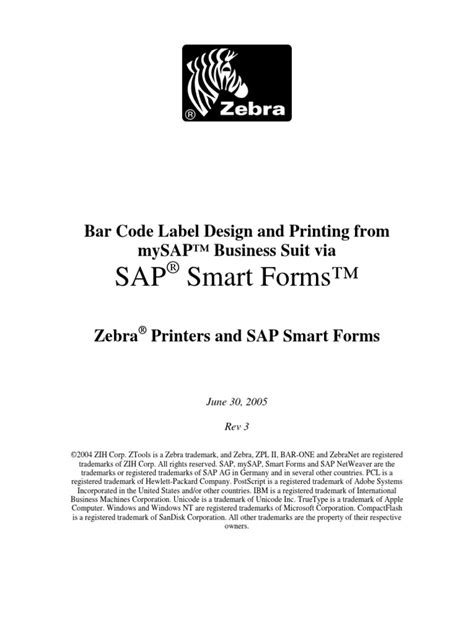 Sap Smart Forms V3 Pdf Typefaces Printer Computing
