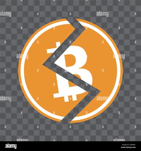 Bitcoin On The Crack Stock Vector Image And Art Alamy