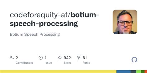 GitHub Codeforequity At Botium Speech Processing Botium Speech Processing