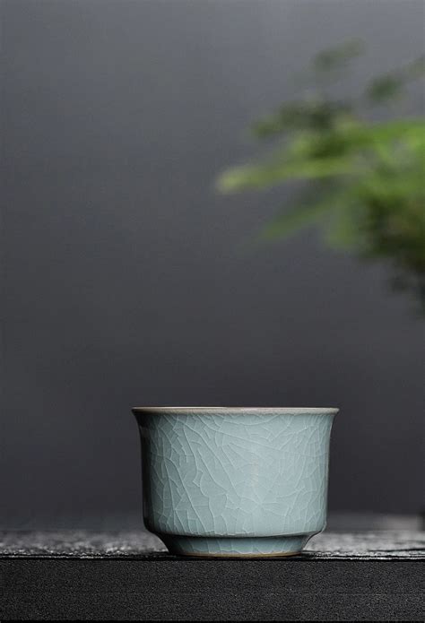 龙泉茶具青瓷功夫茶杯哥窑冰裂陶瓷主人杯单杯马蹄品茗杯子家用茶碗茶盏 哥窑梅子青铁线图片 价格 品牌 报价 京东 花瓣网