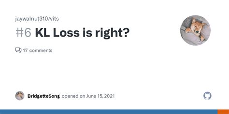 kl loss is right · issue 6 · jaywalnut310 vits · github
