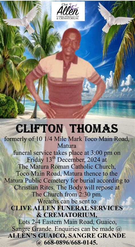 Clifton Thomas Clive Allen Funeral Services Co Ltd And Crematorium
