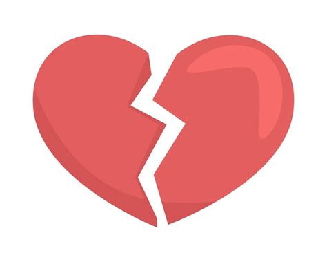 Premium Vector Heartbreak Semi Flat Color Vector Object