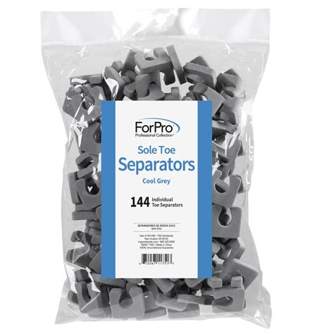 Forpro Sole Toe Separators 144 Count Luxurious Foam Individual Toe