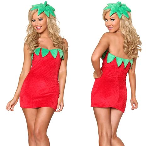 Sexy Women Fancy Dress Fruits And Vegetables Theme Party Dress