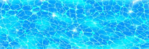 Fundo horizontal da vista superior da superfície da piscina reflexos do brilho da luz solar