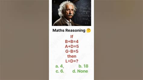 Maths Reasoning Maths Quiz Maths Puzzle 🧩 Youtube Shorts Video