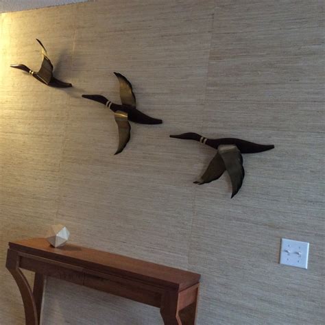 Mcm Mid Century Flying Geese Ducks Wall Art 50s 60s Retro Etsy