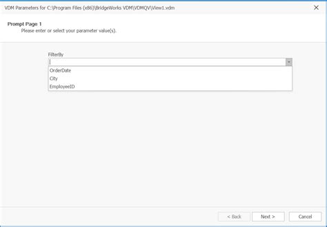 Dynamically Enabled Parameters Bridgeworks Help Center