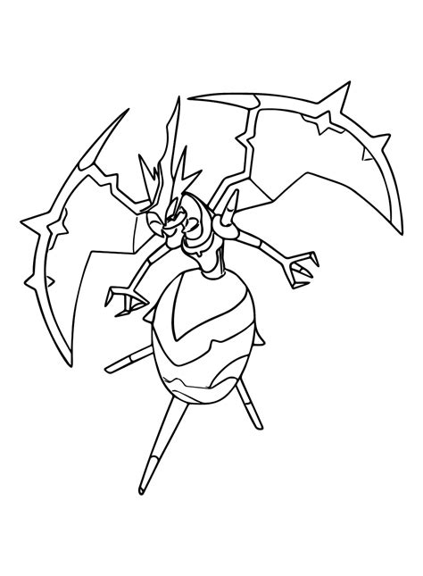 Naganadel Pokemon 2 Coloring Pages Naganadel Coloring Pages