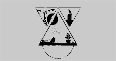 4k White Interference Tomb Artwork Black Digital Art Crow Geometry Geometric Figures