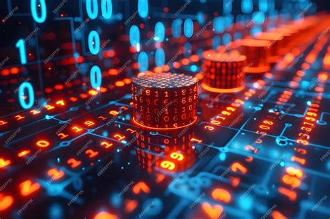 premium photo data encryption and cyber security concept with glowing
