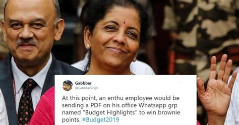 Nirmala Sitharamanas Nirmala Sitharaman Presents Budget 2019