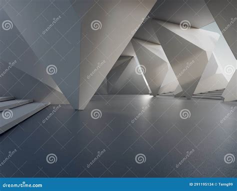 Geometric Shapes Structure On Gray Concrete Floor Stock Illustration Illustration Of Blank