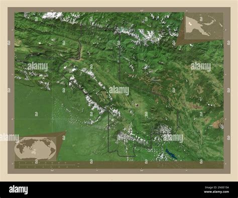 Hela Province Of Papua New Guinea High Resolution Satellite Map