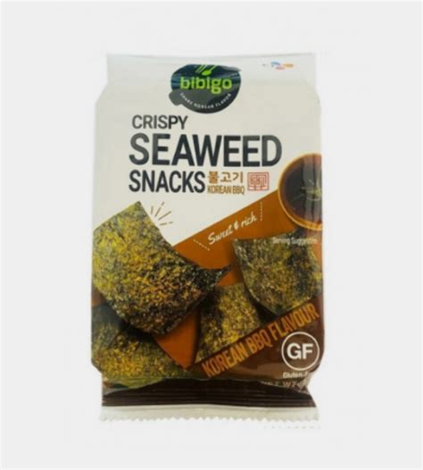 Морская капуста сушеная обжаренная со вкусом барбекю 5г Bibigo Cj Ю Корея Корея