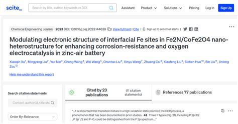 Modulating Electronic Structure Of Interfacial Fe Sites In Fe2ncofe2o4 Nano Heterostructure For