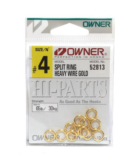 Кольца заводные для рыбалки OWNER SPLIT RING HEAVY WIRE GOLD №2 (уп ...