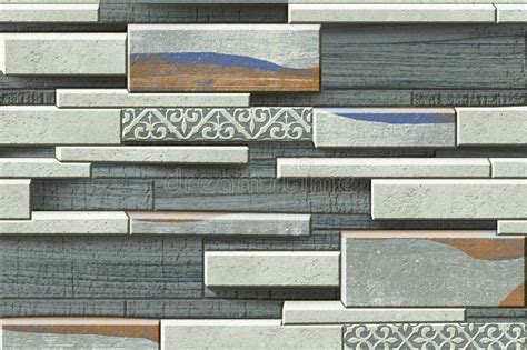 Decorative Tile Design For Wall Stock Illustration Illustration Of