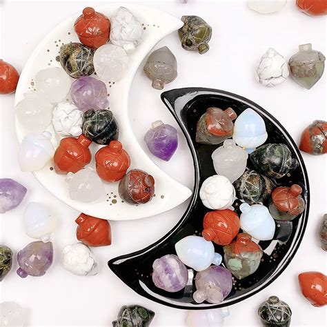 천연 크리스탈 헤이즐넛 스톤 미니 파인 콘 견과류 도토리 조각 과일 보석 쿼츠 힐링 홈 오너먼트 컬렉션 선물 Aliexpress