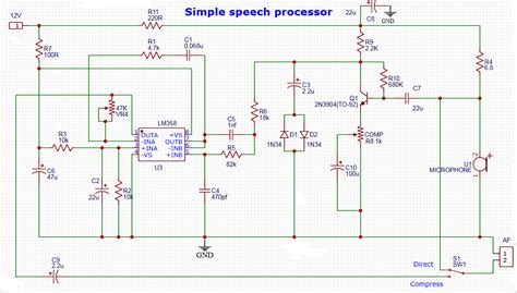 Build A Simple Speech Processor Circuit Using Lm358