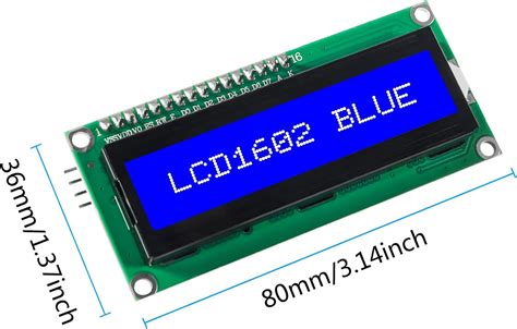DWEII 5 Pack I2C 1602 LCD Display Module Green Screen India Ubuy