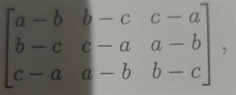 Solved Find And Factorise The Determinant Using Of The