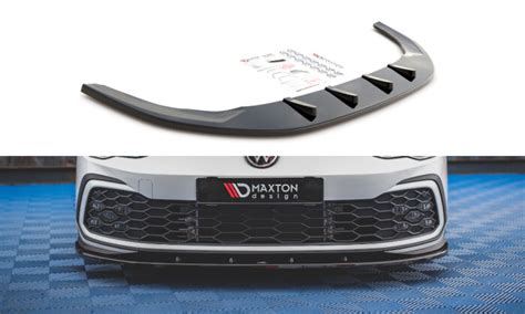 Cup Spoilerlippe Front Ansatz für VW Golf GTI schwarz Hochglanz
