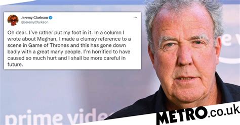 Jeremy Clarkson Horrified After Clumsy Comments About Meghan Markle