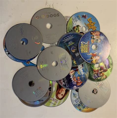 Walt Disney Dvd Lot Random Dvd Lot Of 50 Dvds Disc Only Free Ship