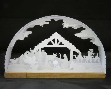 Plotterdatei Schwibbogen Krippe Svg Dxf Etsy De