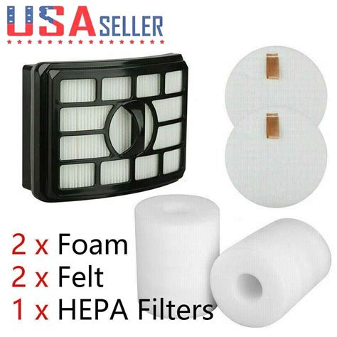 1 Hepa Filter 2 Foam Kit For Shark Rotator Pro Lift Away Nv500 Nv501