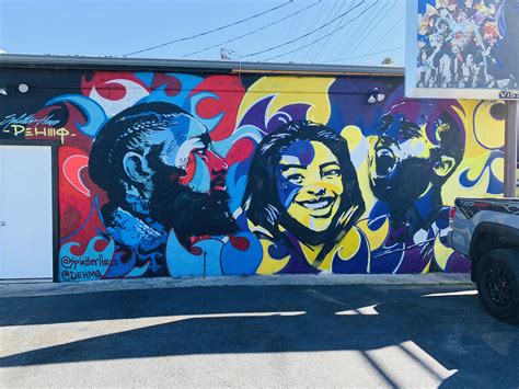 Kobe Gigi And Nipsey Mural Burbank From Kobemural Instagram R Lakers