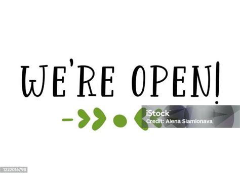 손 스케치 우리는 열린 견적입니다 포스터 라벨 스티커 전단지 헤더 카드 광고 공지 사항용 레터링 24 시간 영업 표시에 대한