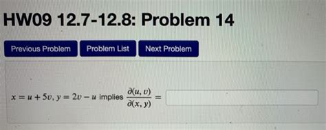 Solved Hw09 127 128 Problem 12 Previous Problem Problem