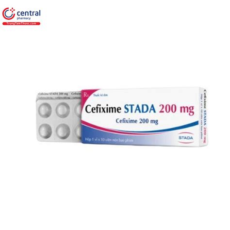 Thuốc Cefixime Stada 200mg Hộp 10 Viên Thuốc điều Trị Nhiễm Khuẩn