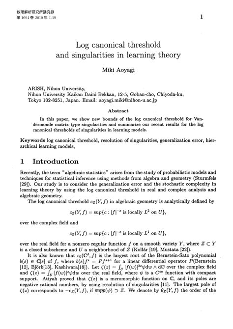 pdf log canonical threshold and singularities in learning theory