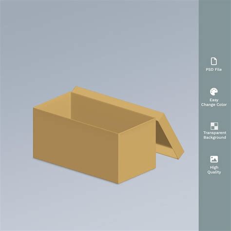 Premium Psd Psd Box Packaging 3d