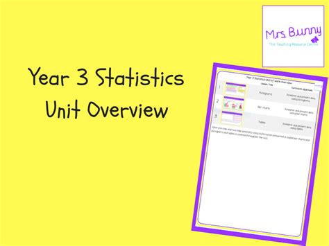 Year 3 Statistics Overview Teaching Resources